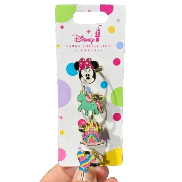 Disney | Accessories | Disney Parks Collection 4 Ring Set Minnie ...